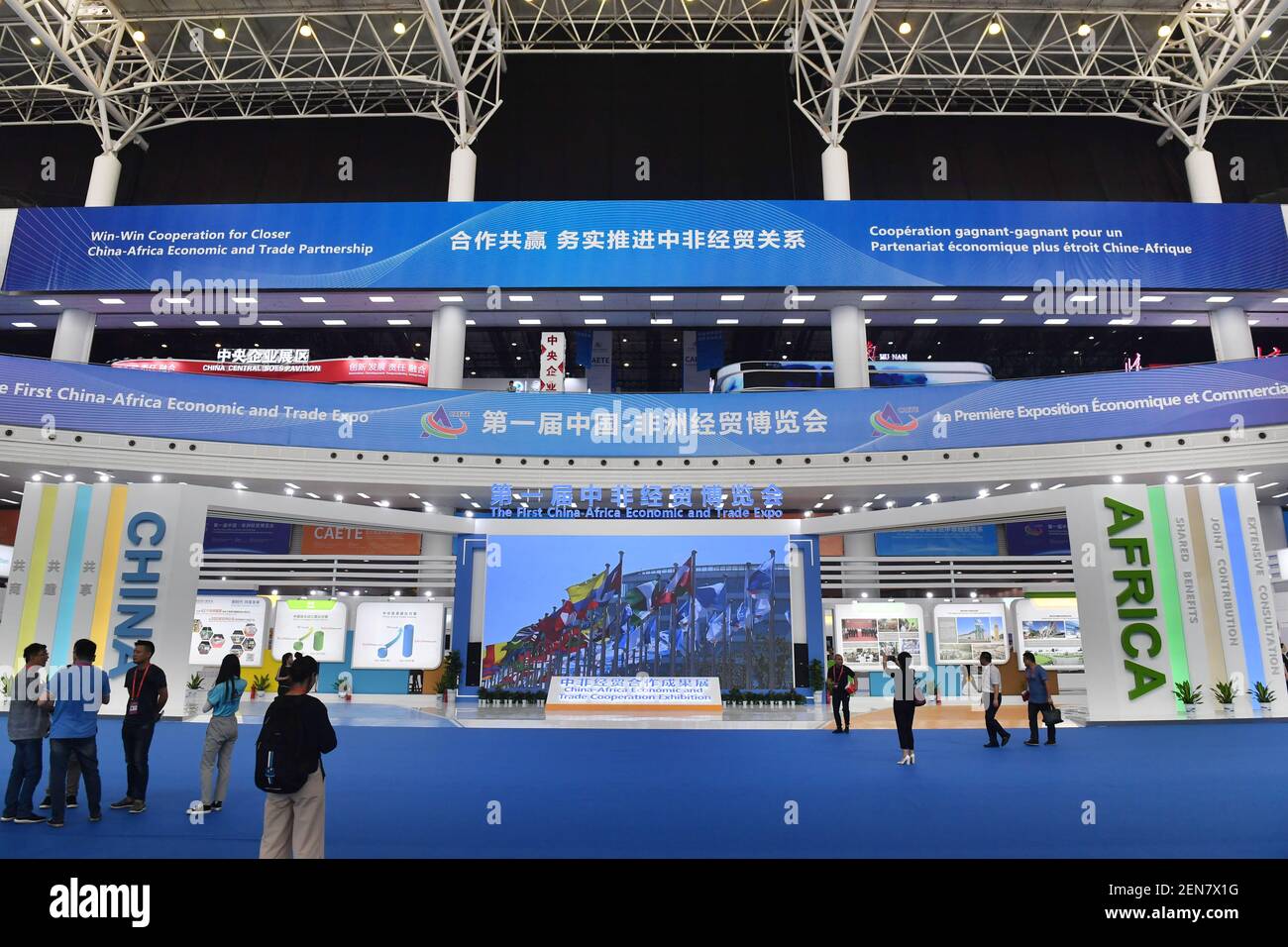 Chinese Workers Prepare Ahead Of The First China Africa Economic And