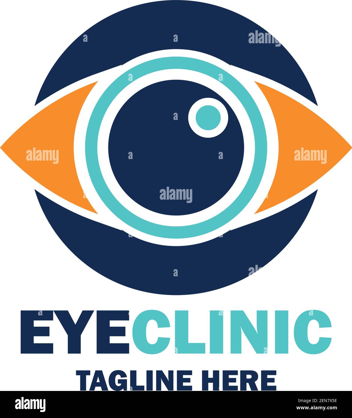 eye clinic / ophthalmic clinic / ophthalmology / optometrist icon with ...
