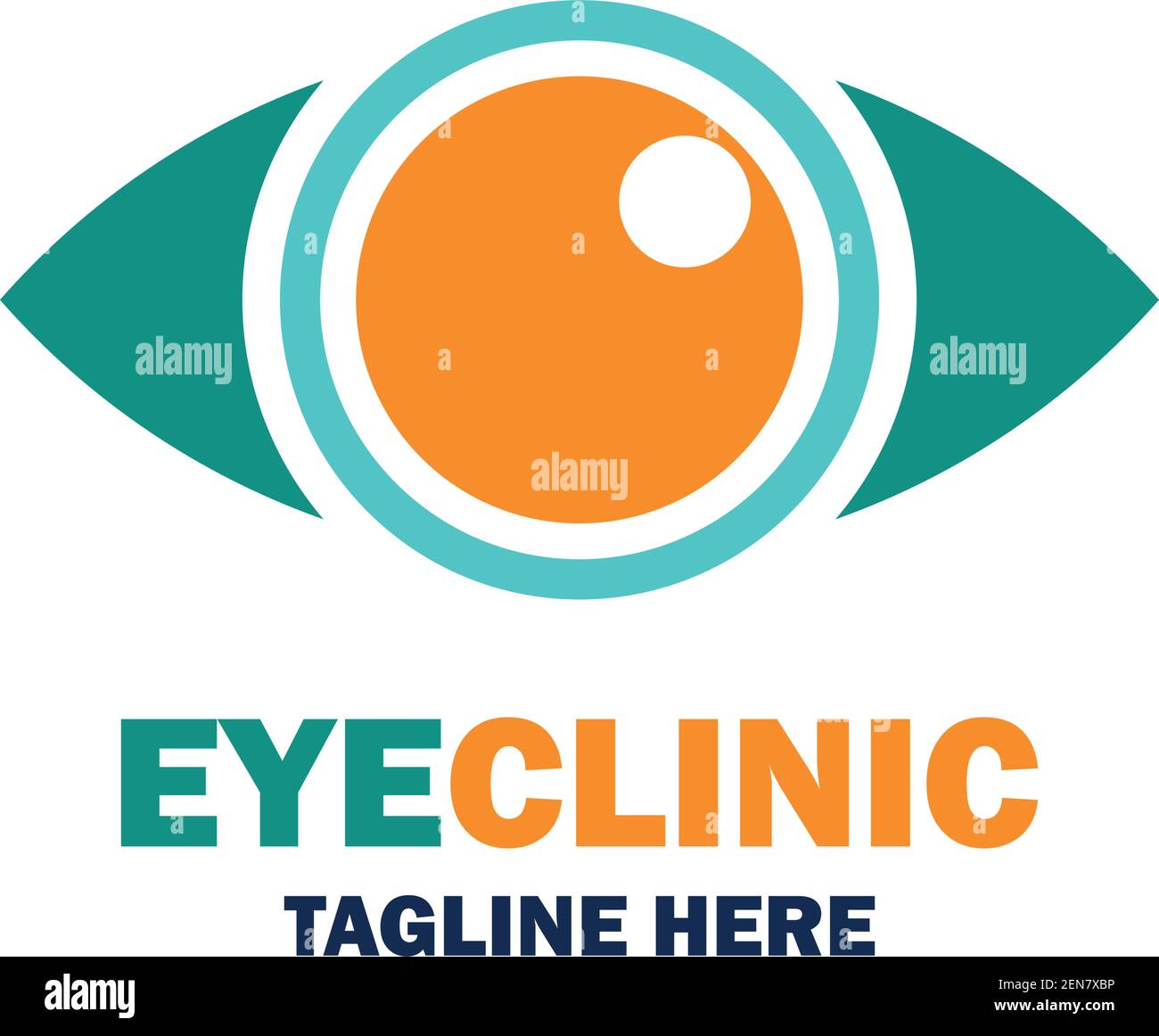 eye clinic / ophthalmic clinic / ophthalmology / optometrist icon with ...
