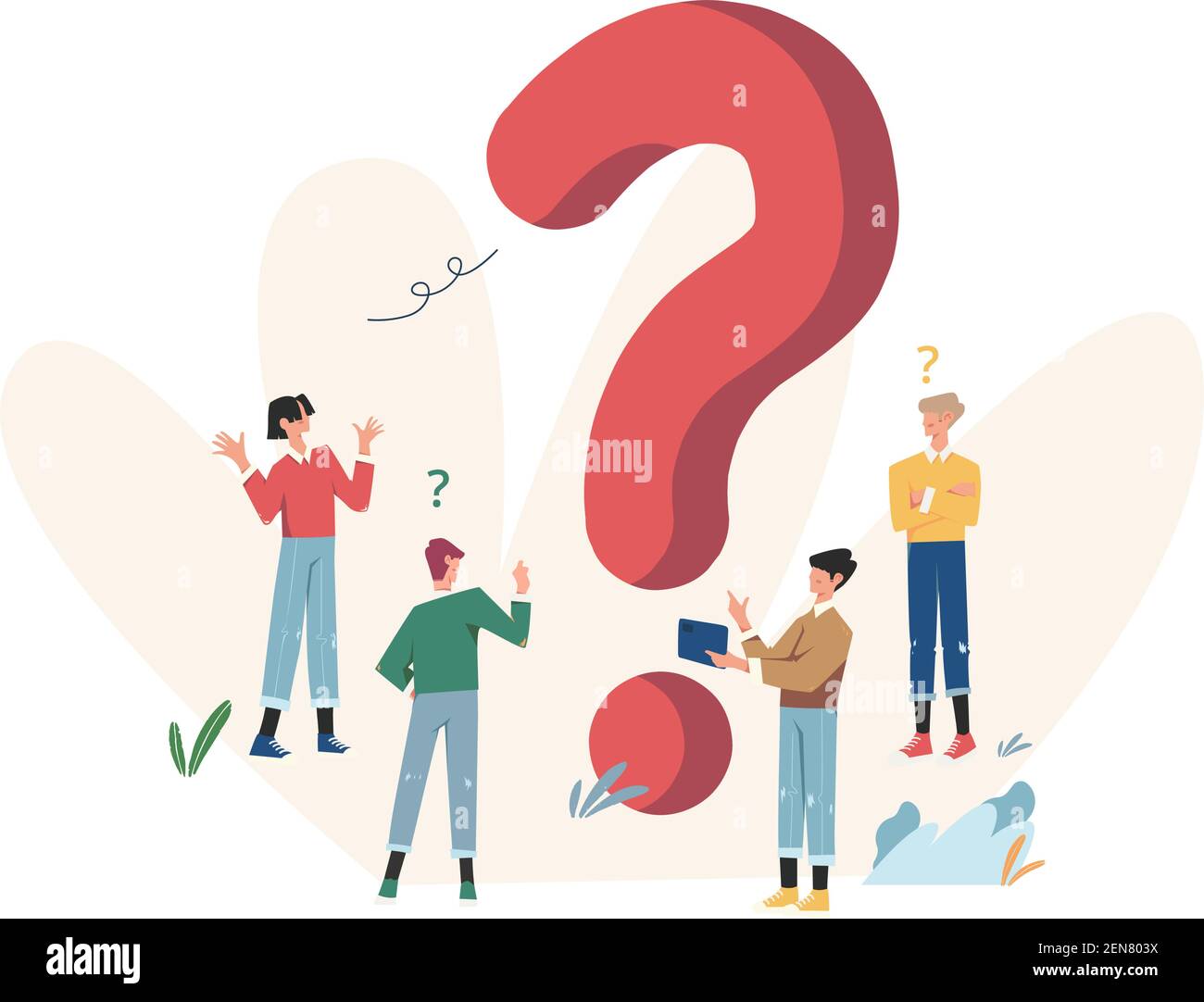 Frequently asked questions of question marks Stock Vector Image & Art - Alamy