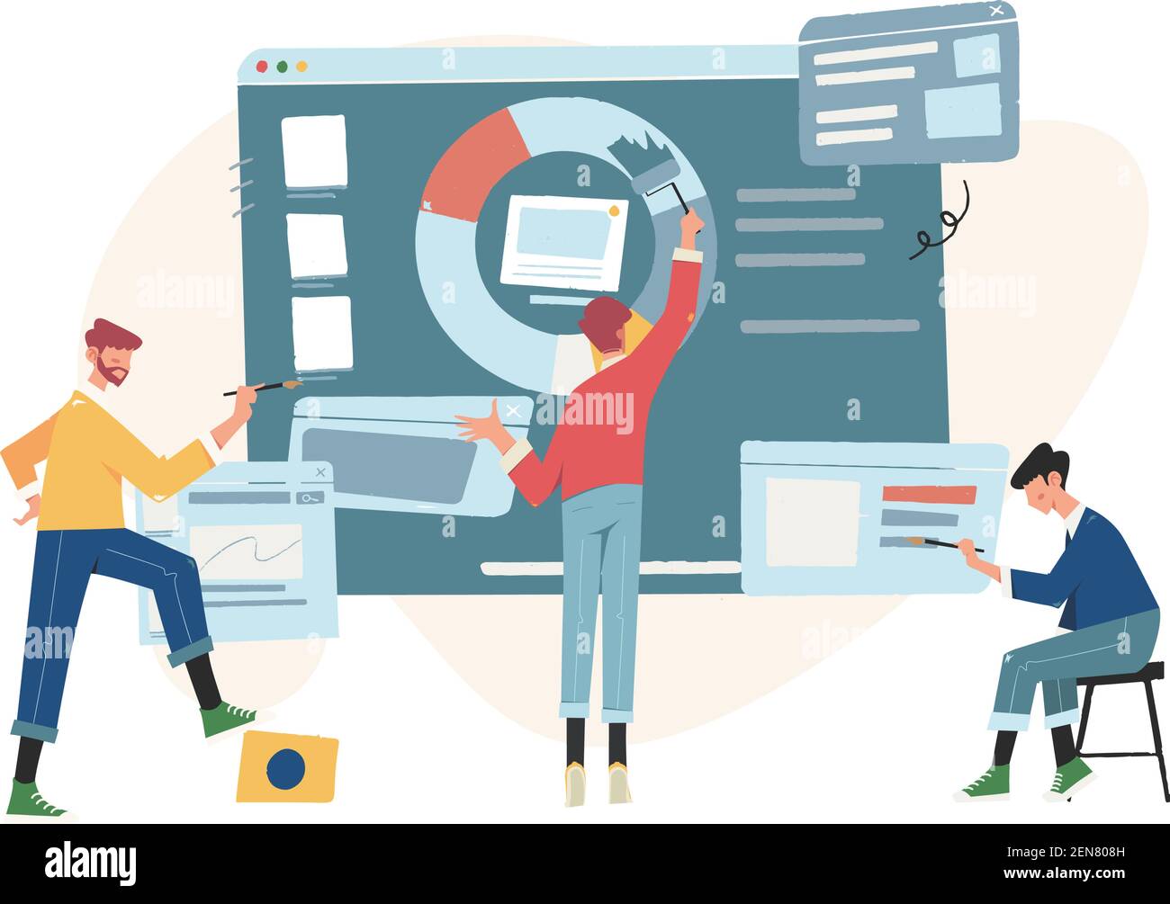 Office metrics Stock Vector Images - Alamy