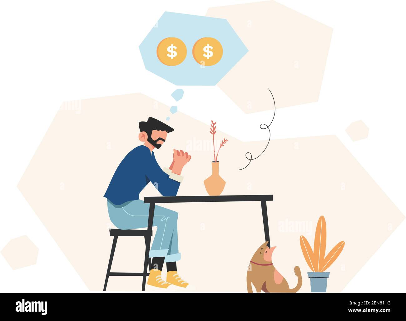 Crisis problems Stock Vector Images - Alamy