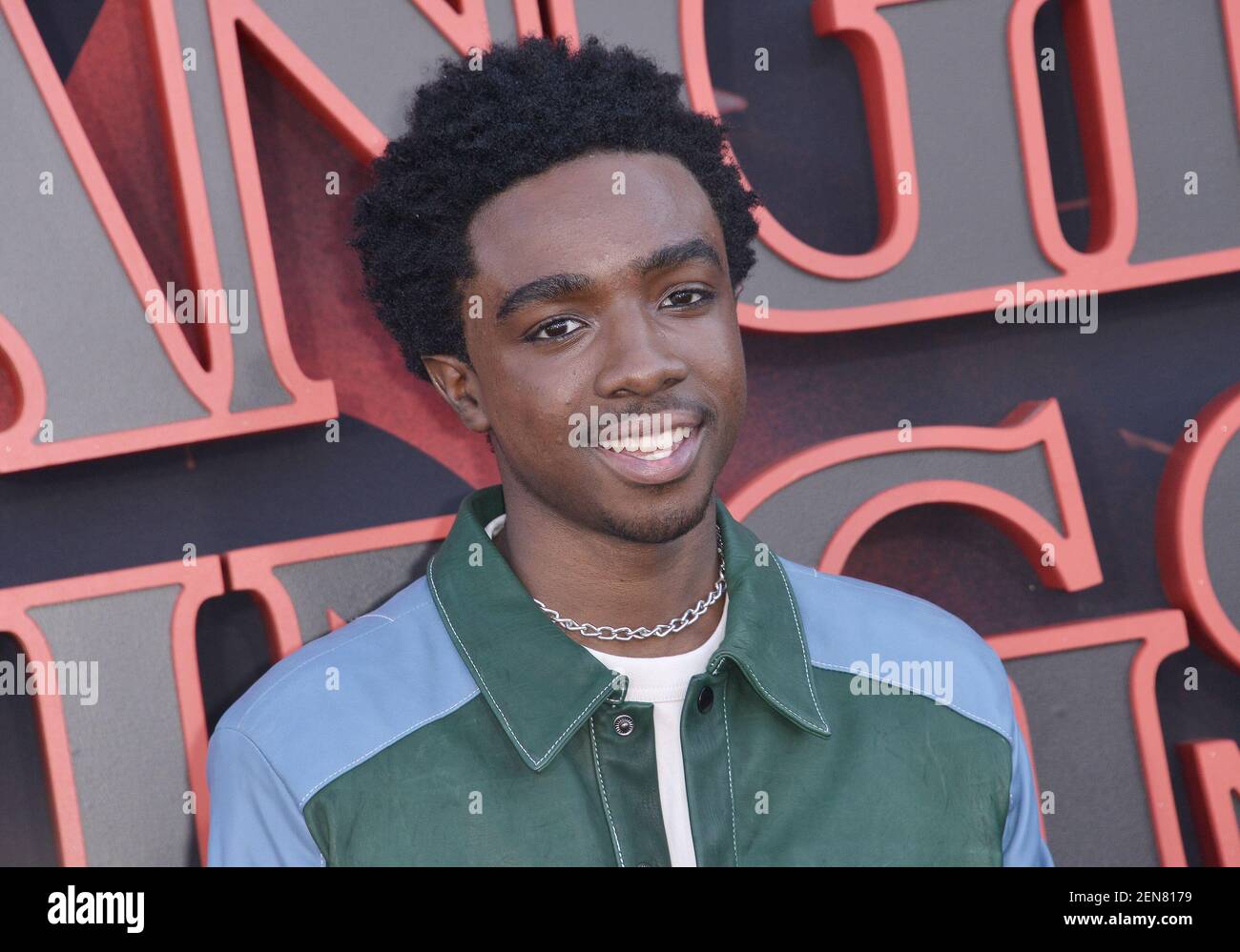 Caleb McLaughlin arrives at Netflix's STRANGER THINGS 3 World Premiere ...