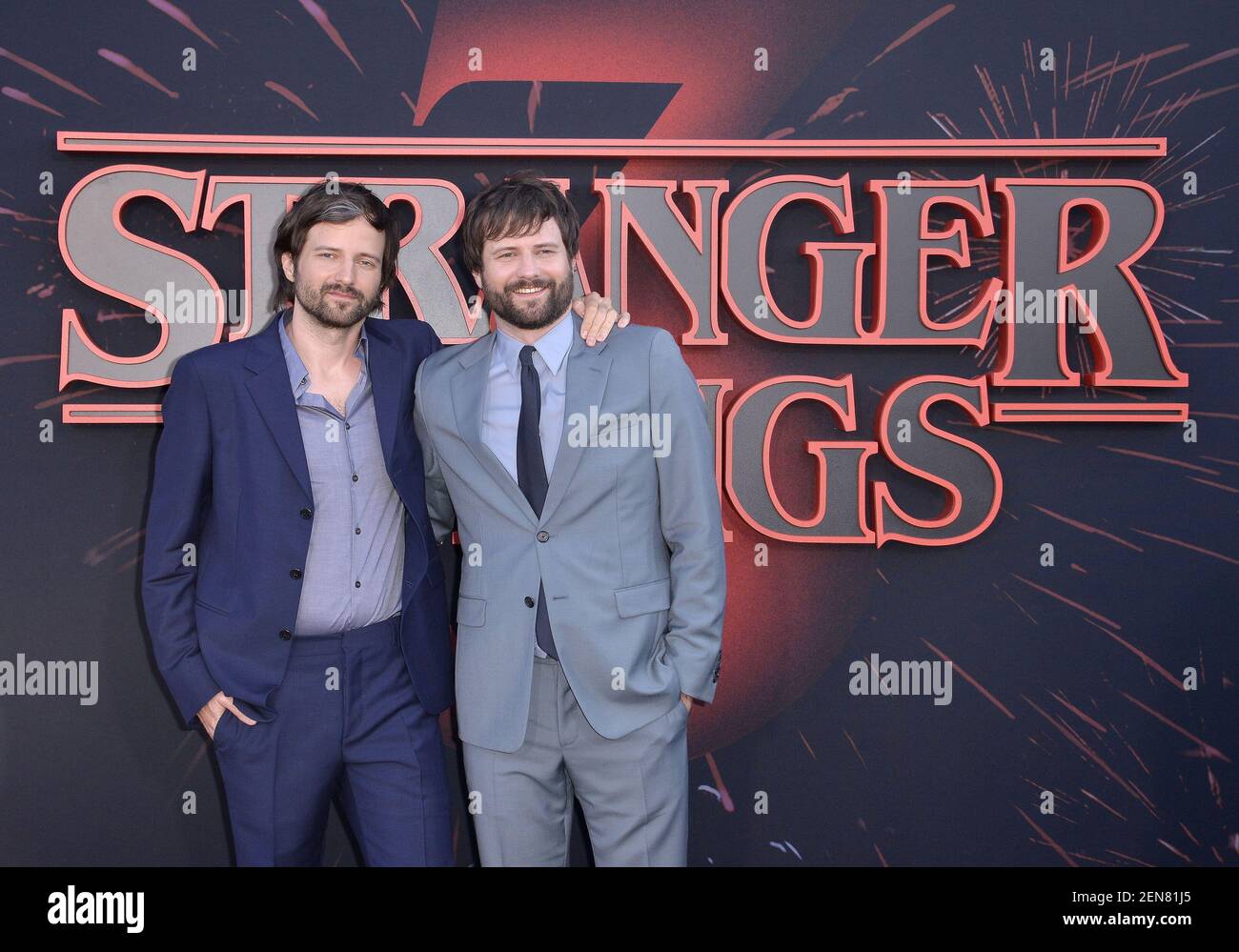 (L-R) Matt Duffer and Ross Duffer at Netflix's STRANGER THINGS 3 World ...