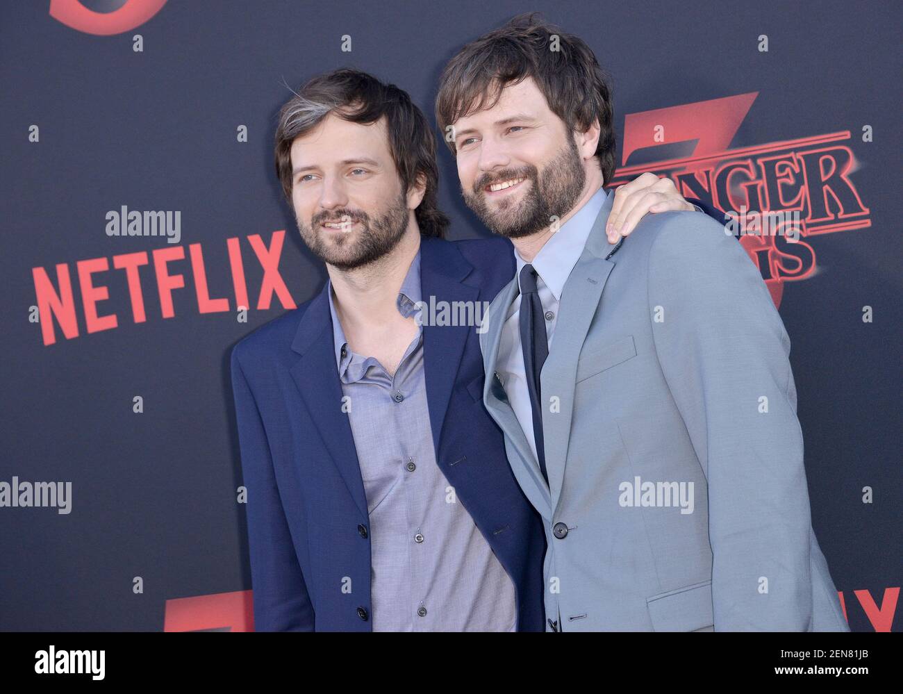 (L-R) Matt Duffer and Ross Duffer at Netflix's STRANGER THINGS 3 World ...
