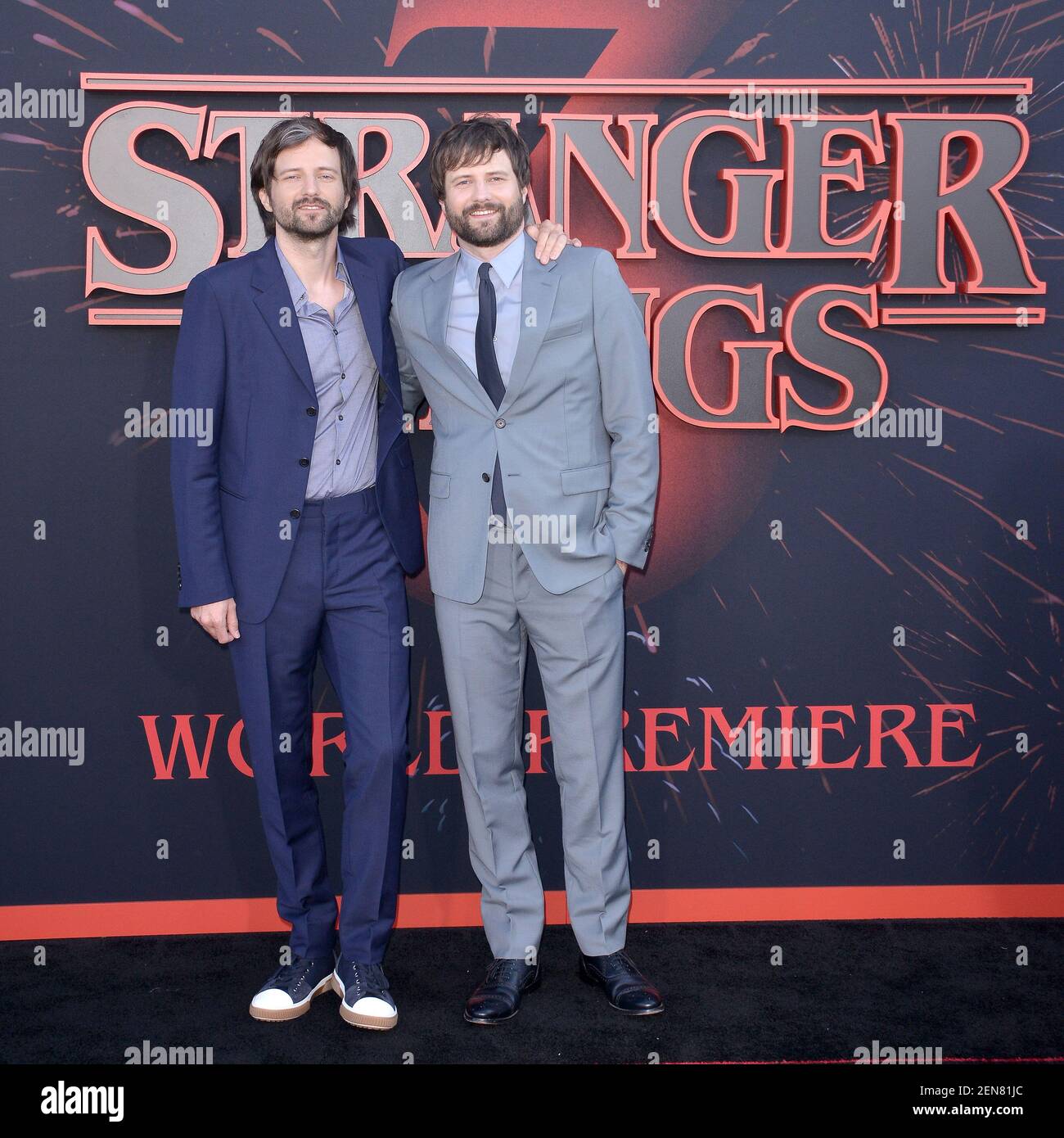 (L-R) Matt Duffer and Ross Duffer at Netflix's STRANGER THINGS 3 World ...
