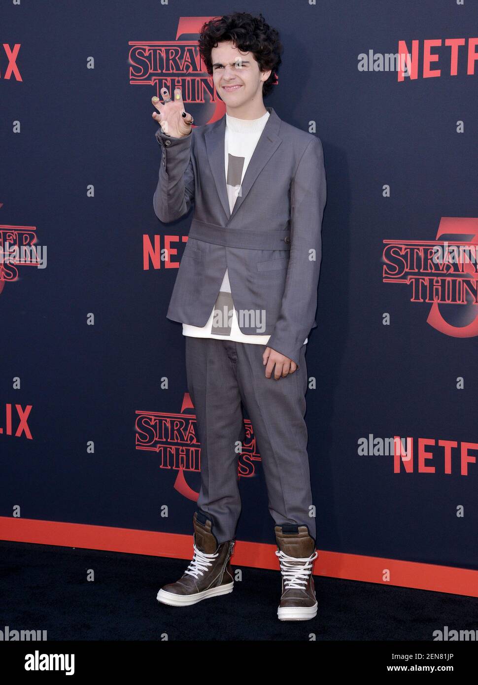 Jack Dylan Grazer arrives at Netflix's STRANGER THINGS 3 World Premiere ...