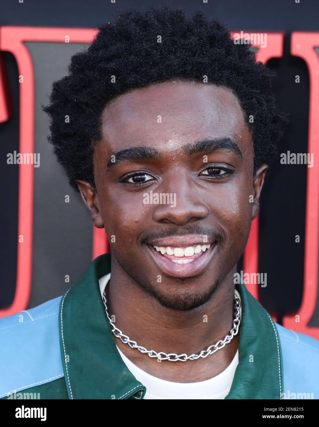 SANTA MONICA, LOS ANGELES, CALIFORNIA, USA - JUNE 28: Actor Caleb McLaughlin arrives at the ...