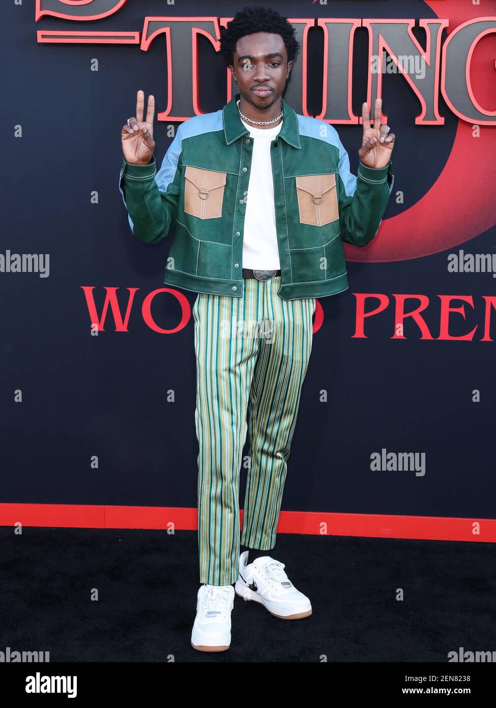 SANTA MONICA, LOS ANGELES, CALIFORNIA, USA - JUNE 28: Actor Caleb McLaughlin arrives at the ...