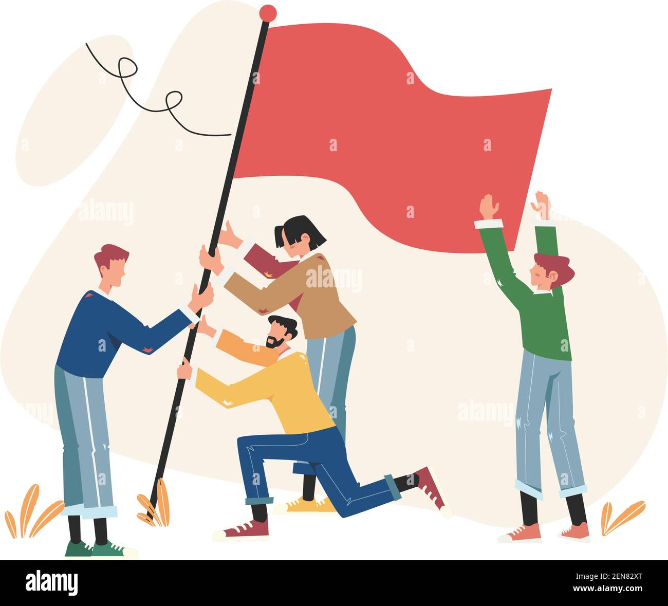 Goal achievement flag symbol hi-res stock photography and images - Alamy