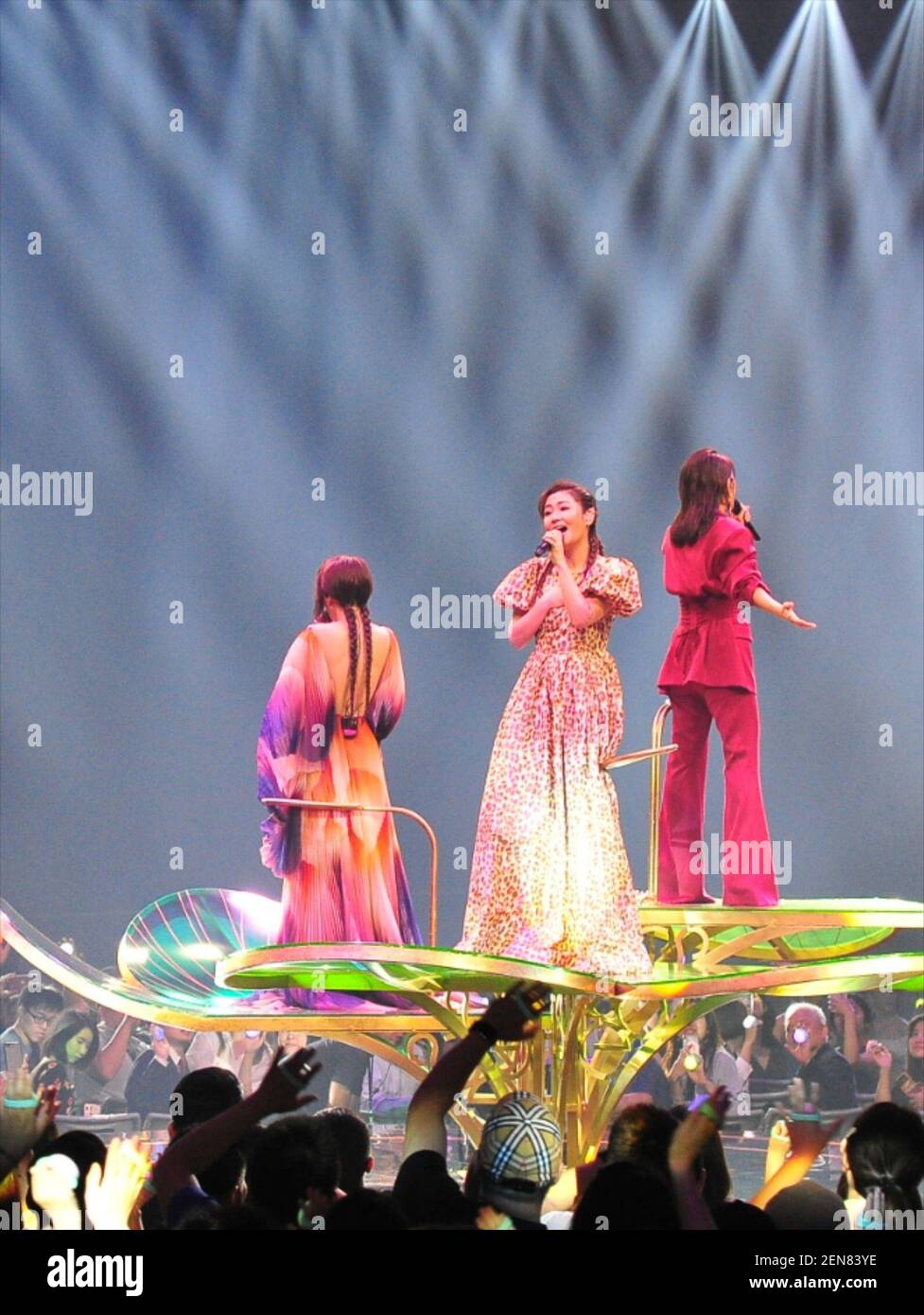 Selina Jen, Hebe Tien, and Ella Chen of Taiwanese girl group S.H.E ...