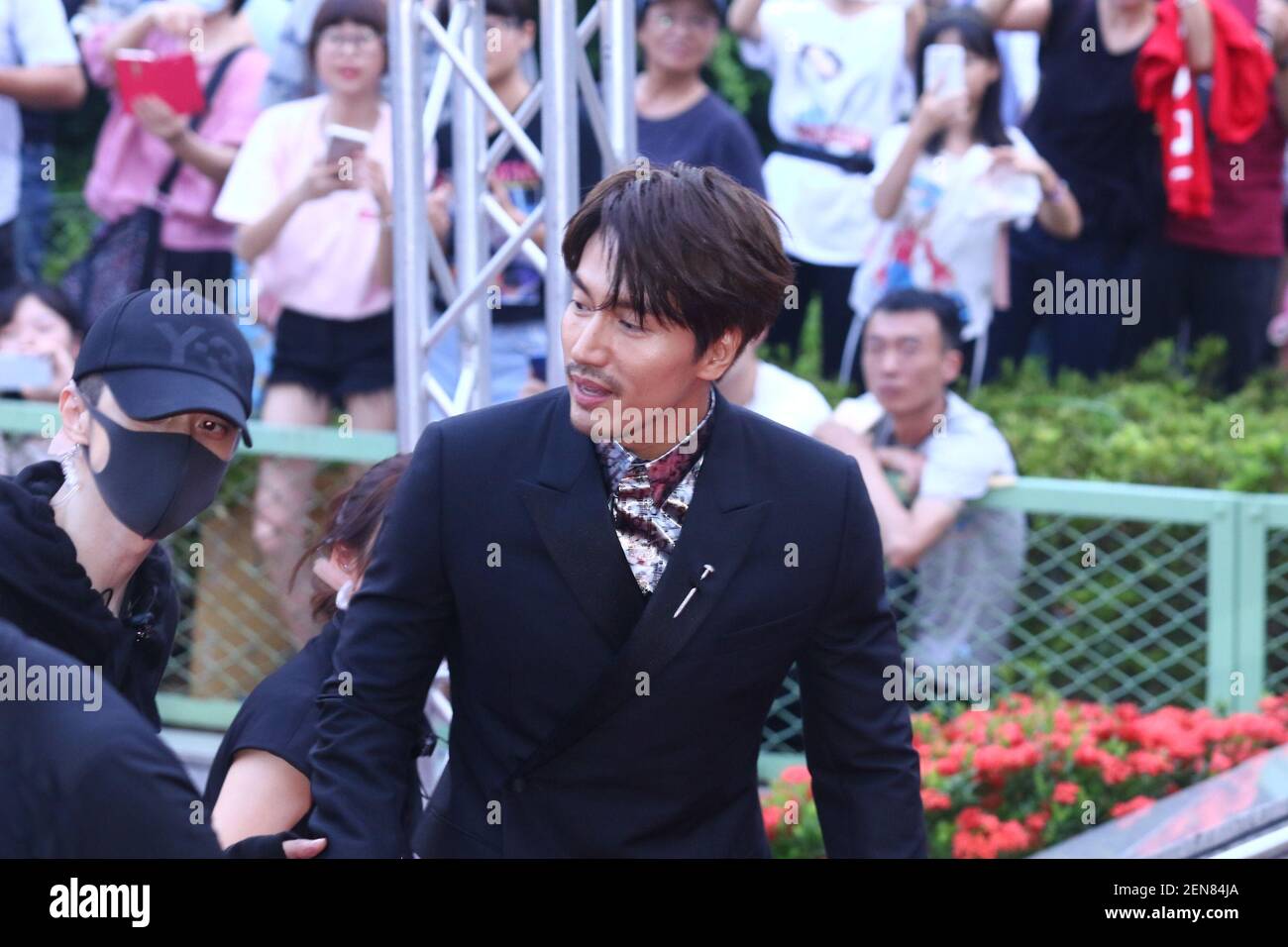Taiwanese actor and singer Jerry Yan poses on the red carpet for the ...