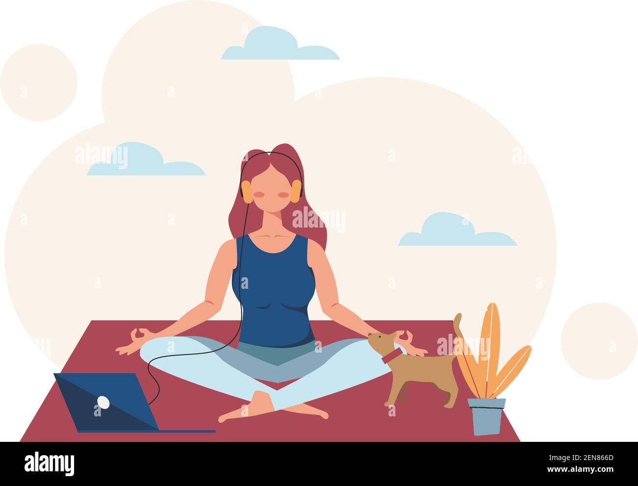 Relaxation lifestyle Stock Vector Images - Alamy