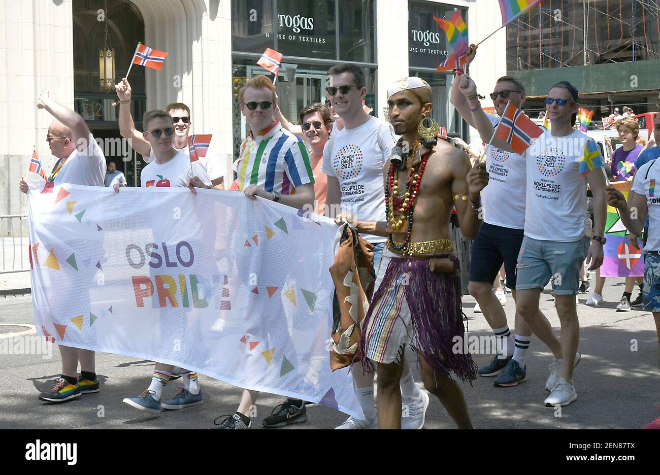 Marchers March In The World Pride Nyc Pride March On June 302019 On
