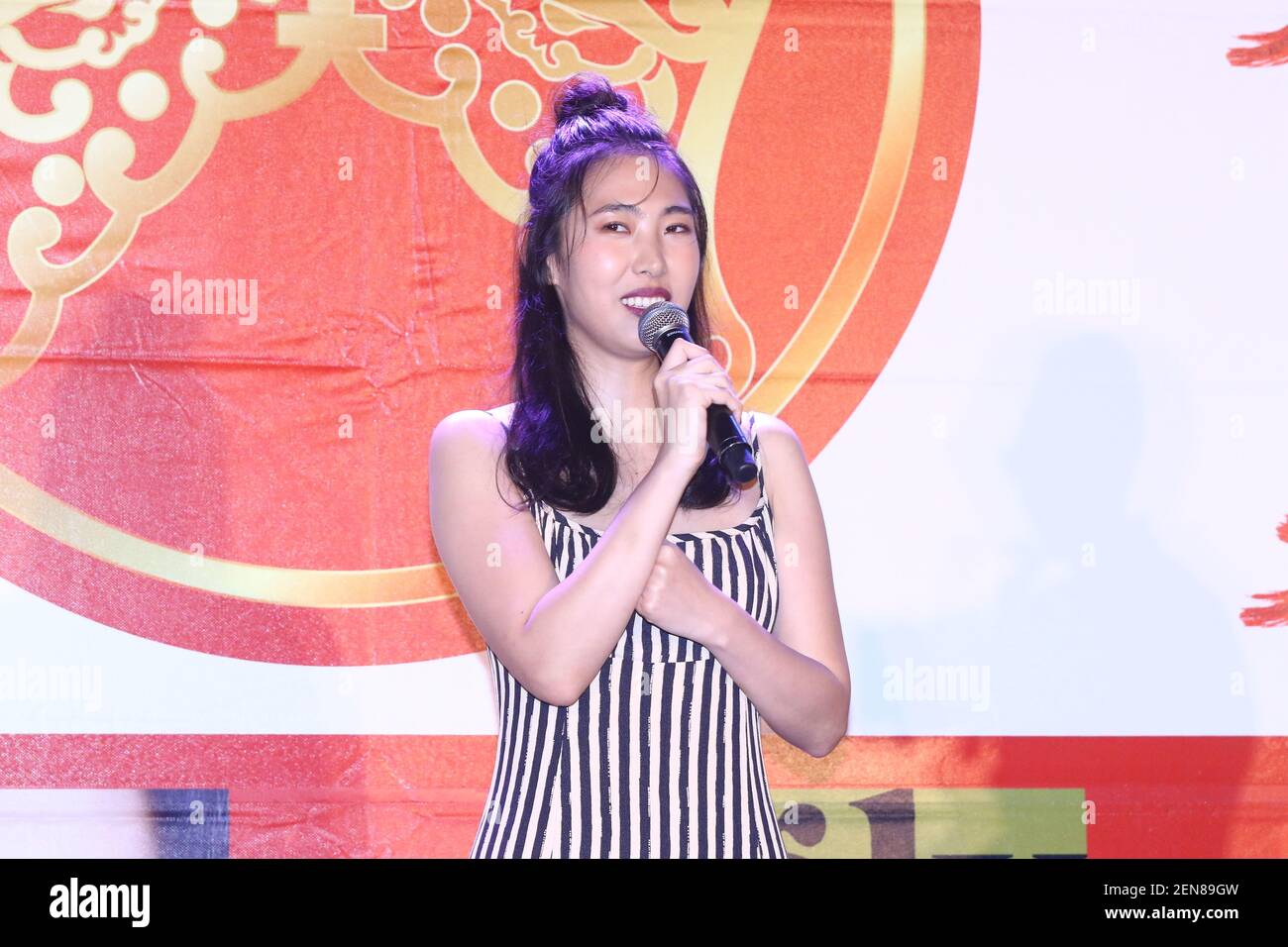 Jolin Tsai and Joanna Wang attend the celebration party of the 30th Golden Melody Awards in ...