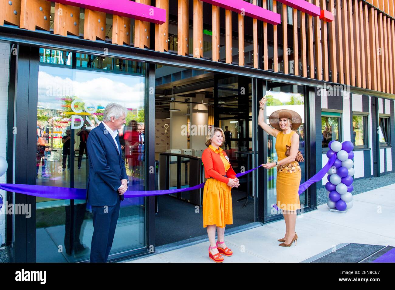 Queen Maxima Opens The Coding College Codam Programming School In Amsterdam The Netherlands 02