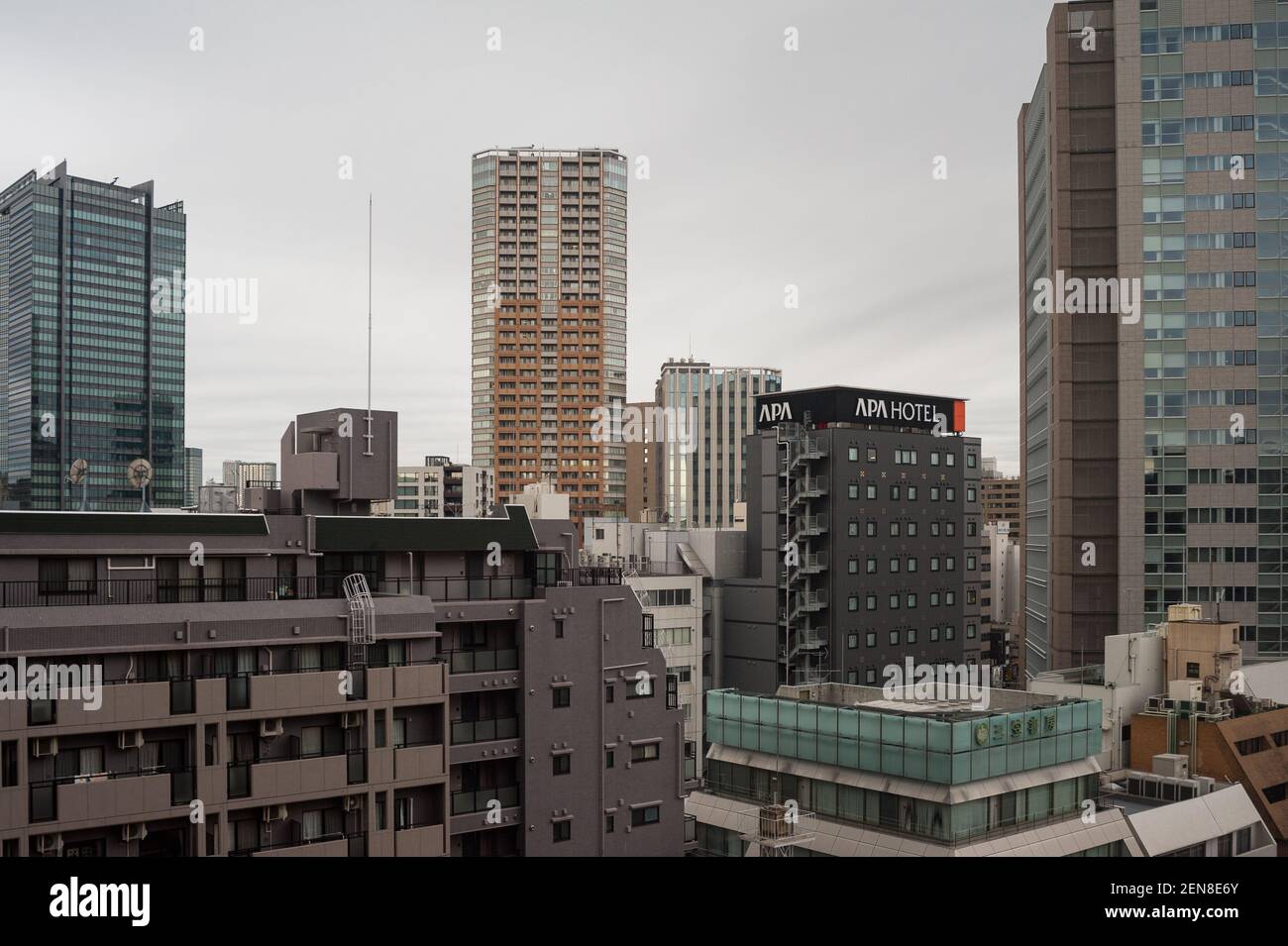 31.12.2017, Tokyo, Japan, Asia - Cityscape of the Japanese capital city ...