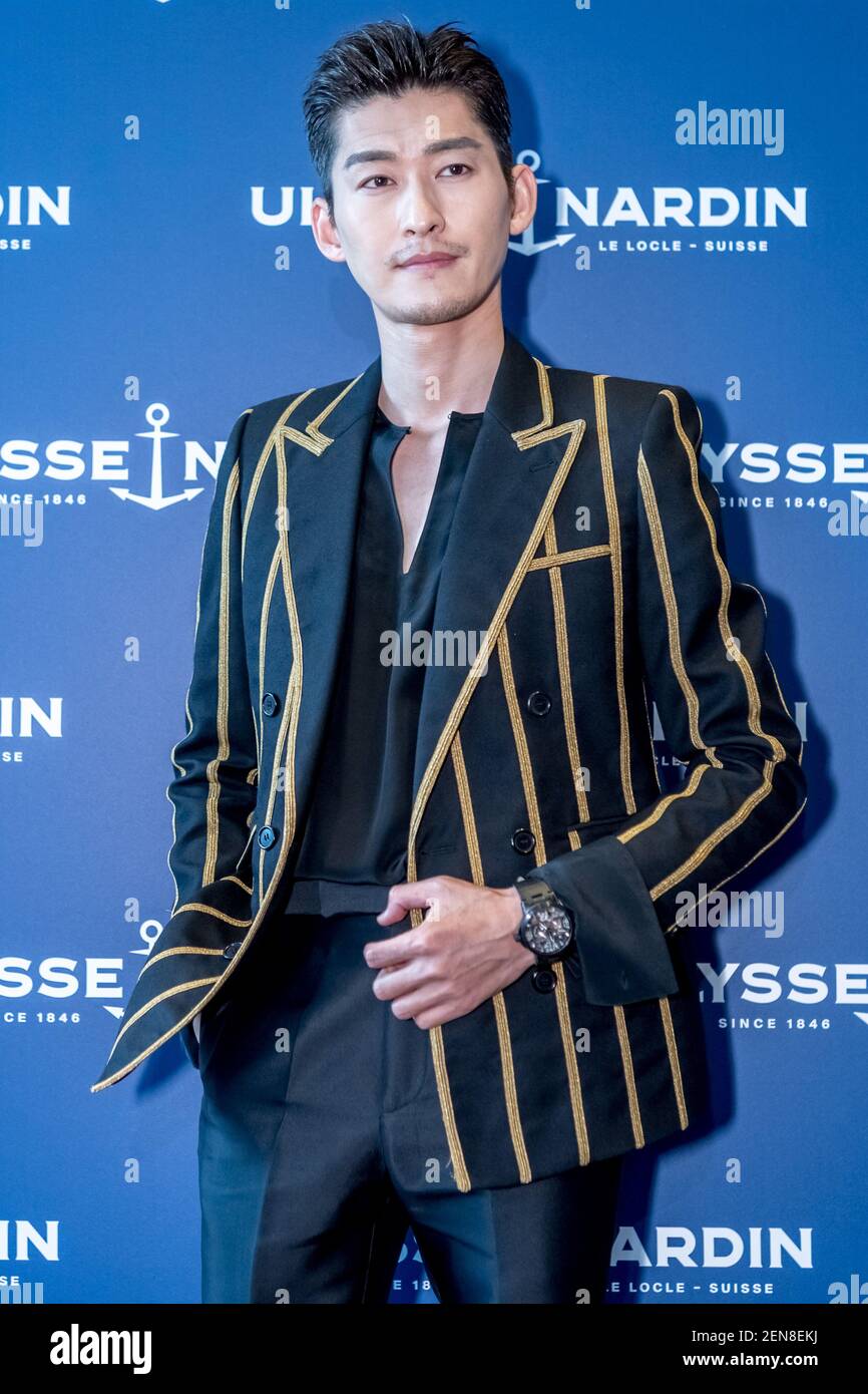 Chinese actor Zhang Han attends the opening ceremony for a watch ...