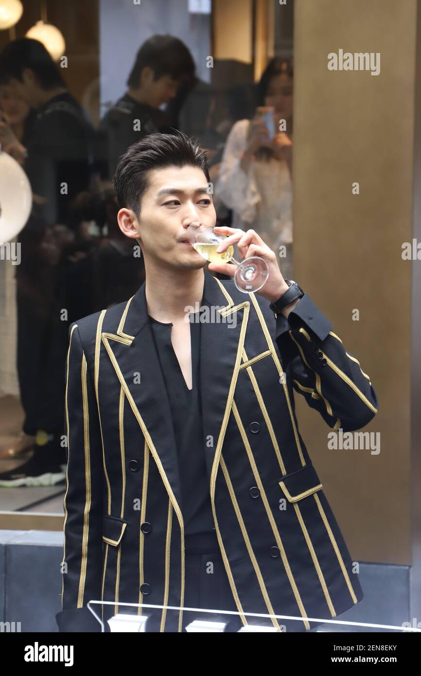 Chinese actor Zhang Han attends the opening ceremony for a watch ...