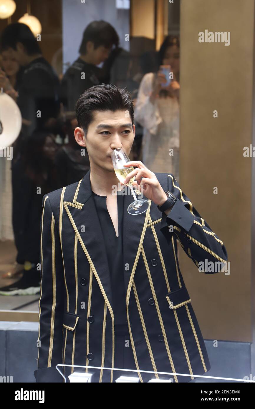 Chinese actor Zhang Han attends the opening ceremony for a watch ...