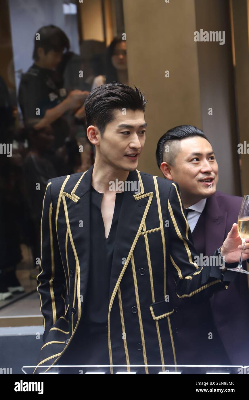 Chinese actor Zhang Han attends the opening ceremony for a watch ...