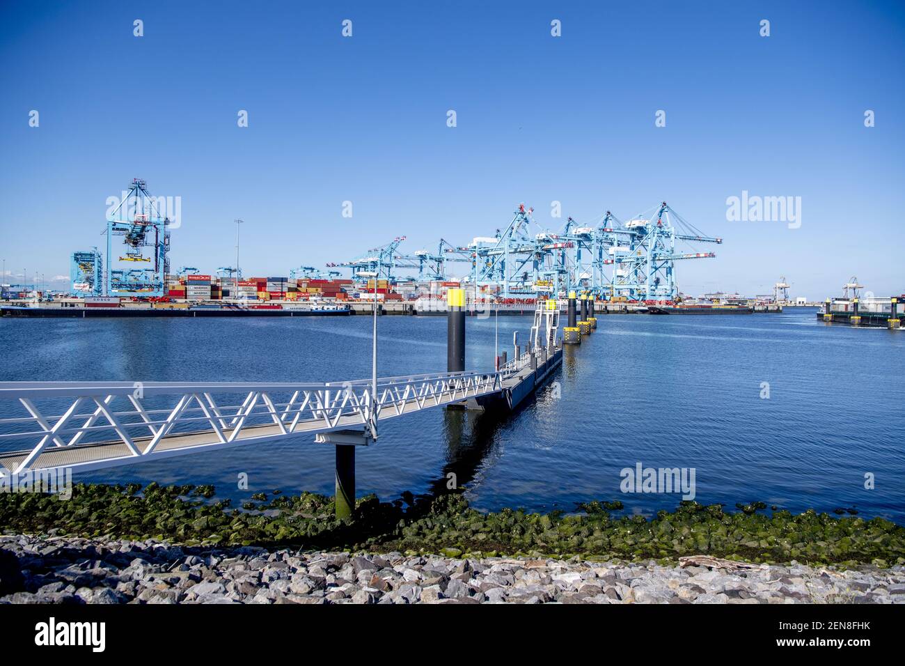 The Port of Rotterdam pictured on July 2, 2019 in Rotterdam ...