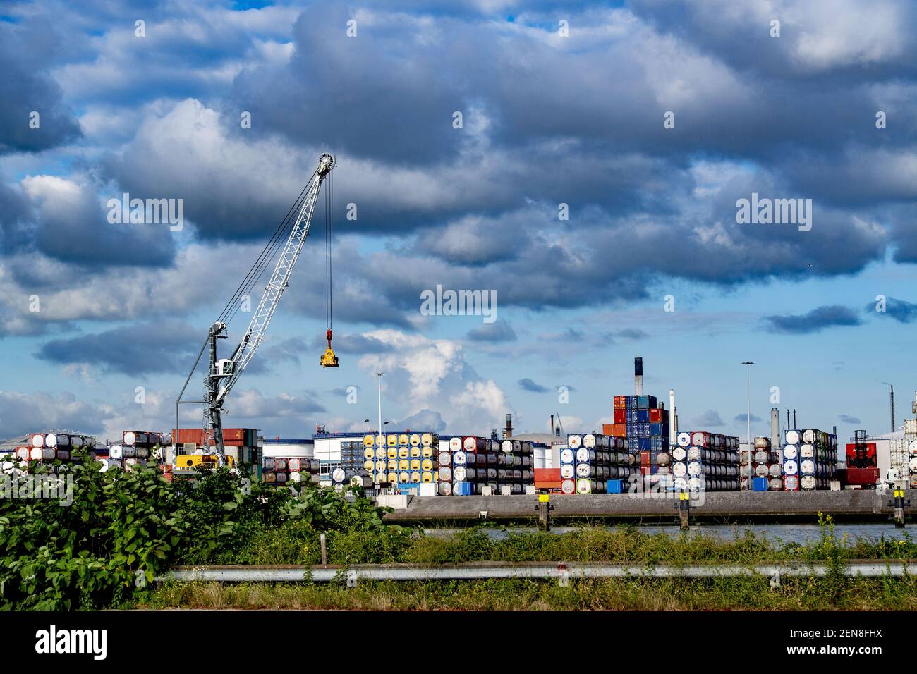 The Port of Rotterdam pictured on July 2, 2019 in Rotterdam ...