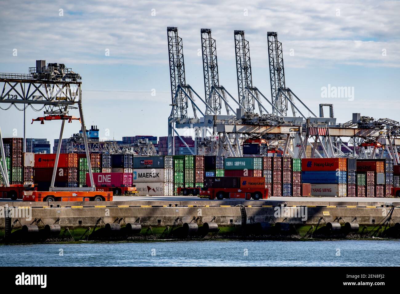 The Port of Rotterdam pictured on July 2, 2019 in Rotterdam ...