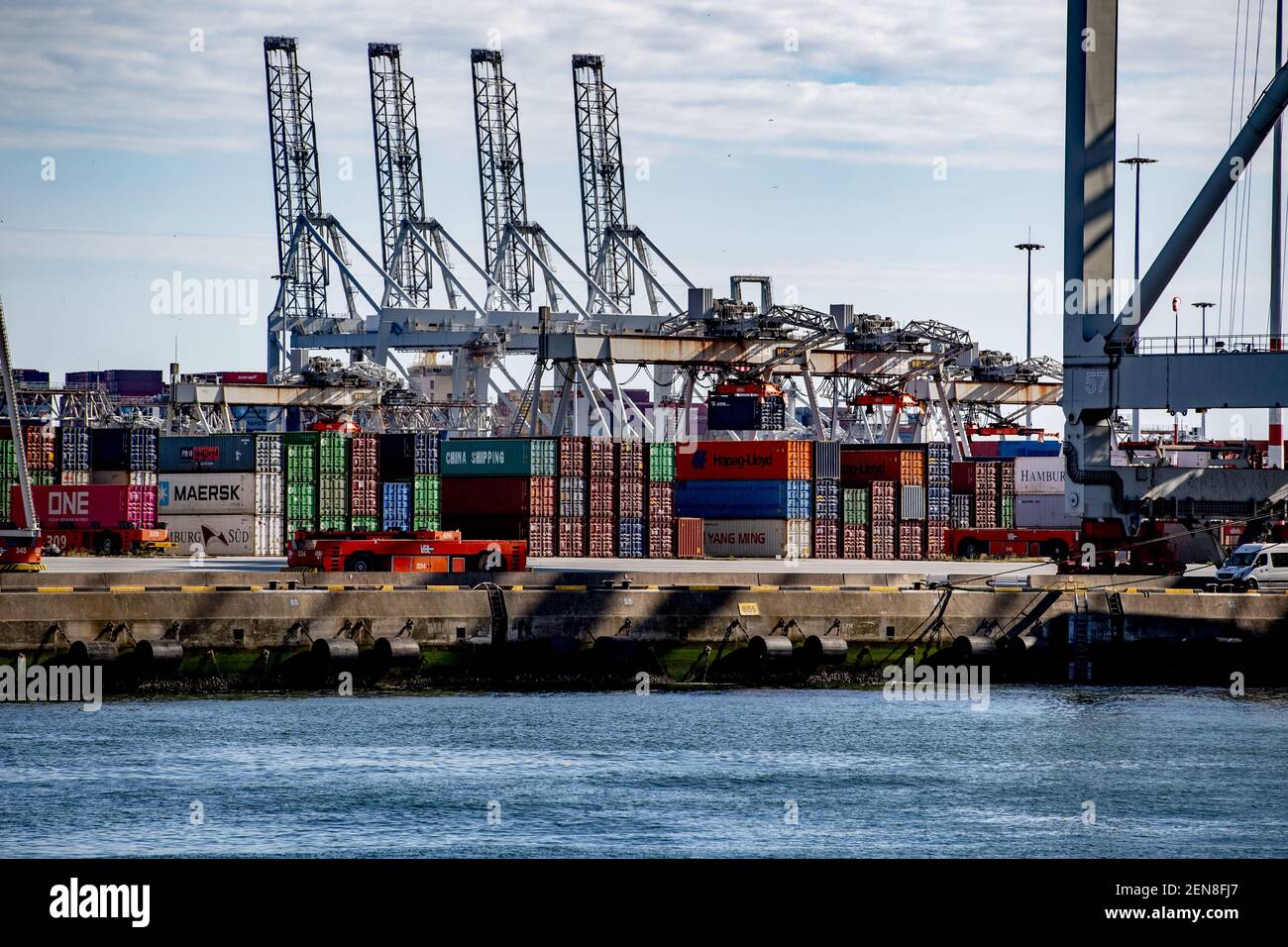 The Port of Rotterdam pictured on July 2, 2019 in Rotterdam ...