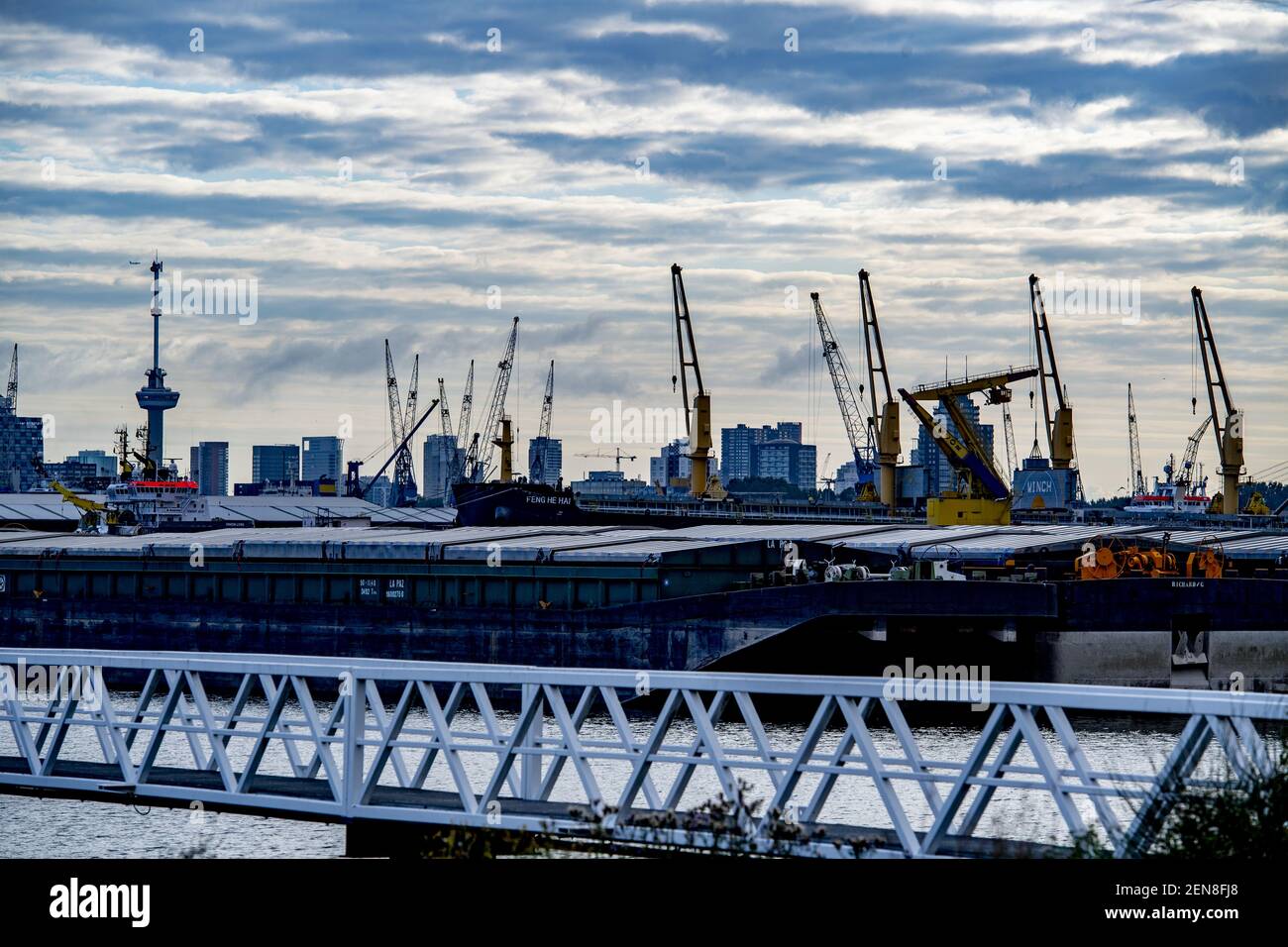 The Port of Rotterdam pictured on July 2, 2019 in Rotterdam ...