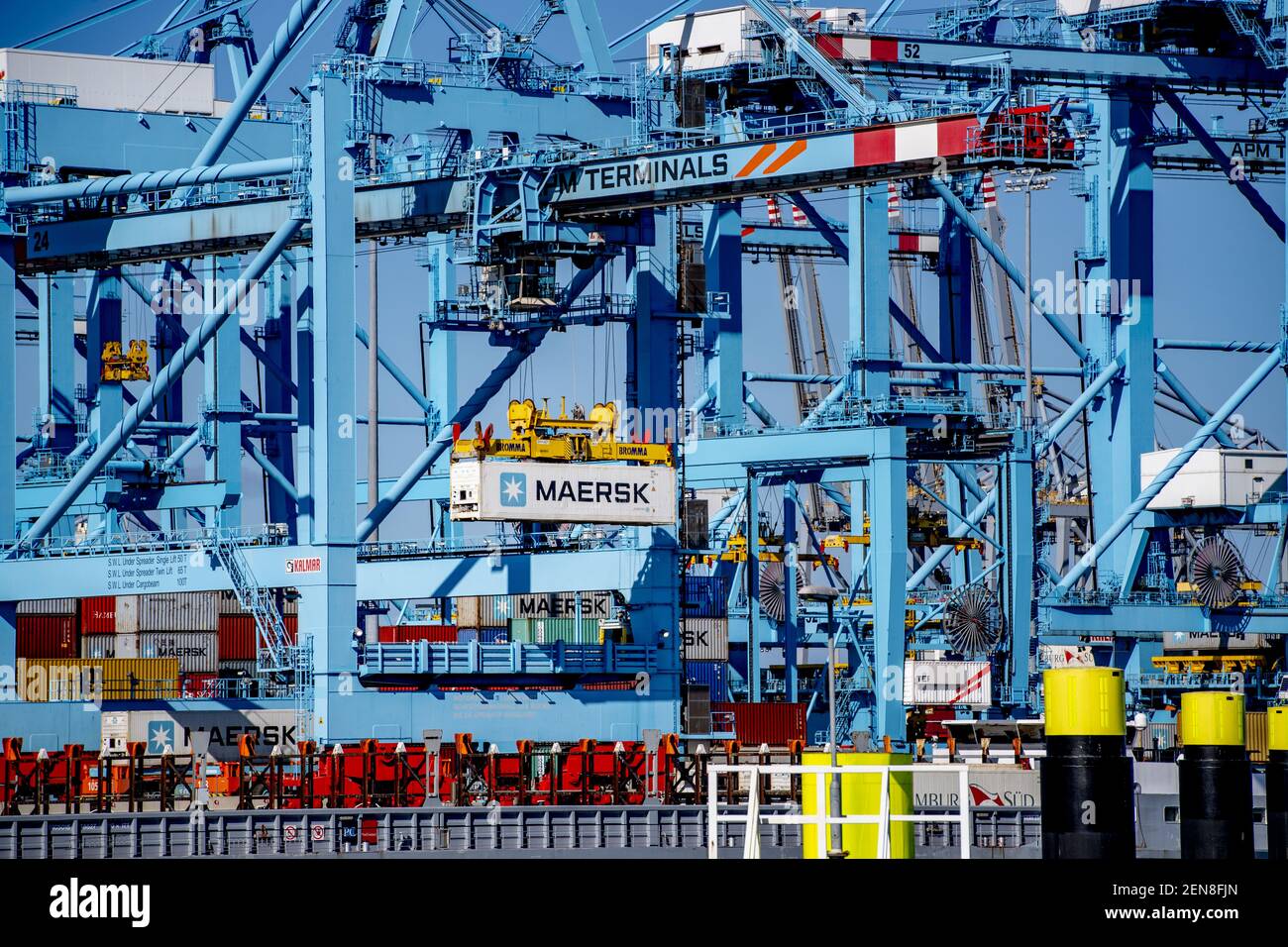 The Port of Rotterdam pictured on July 2, 2019 in Rotterdam ...