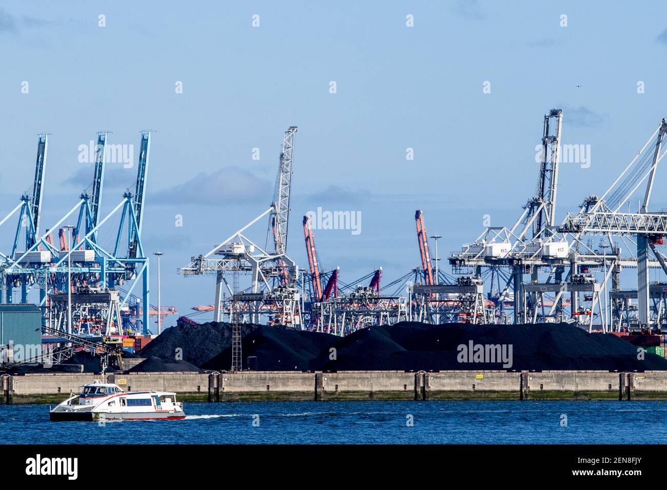 The Port of Rotterdam pictured on July 2, 2019 in Rotterdam ...