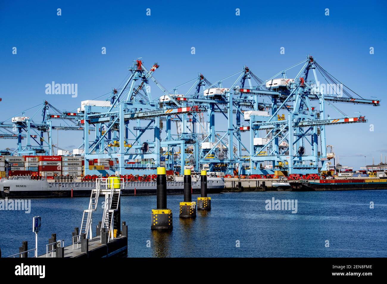 The Port of Rotterdam pictured on July 2, 2019 in Rotterdam ...