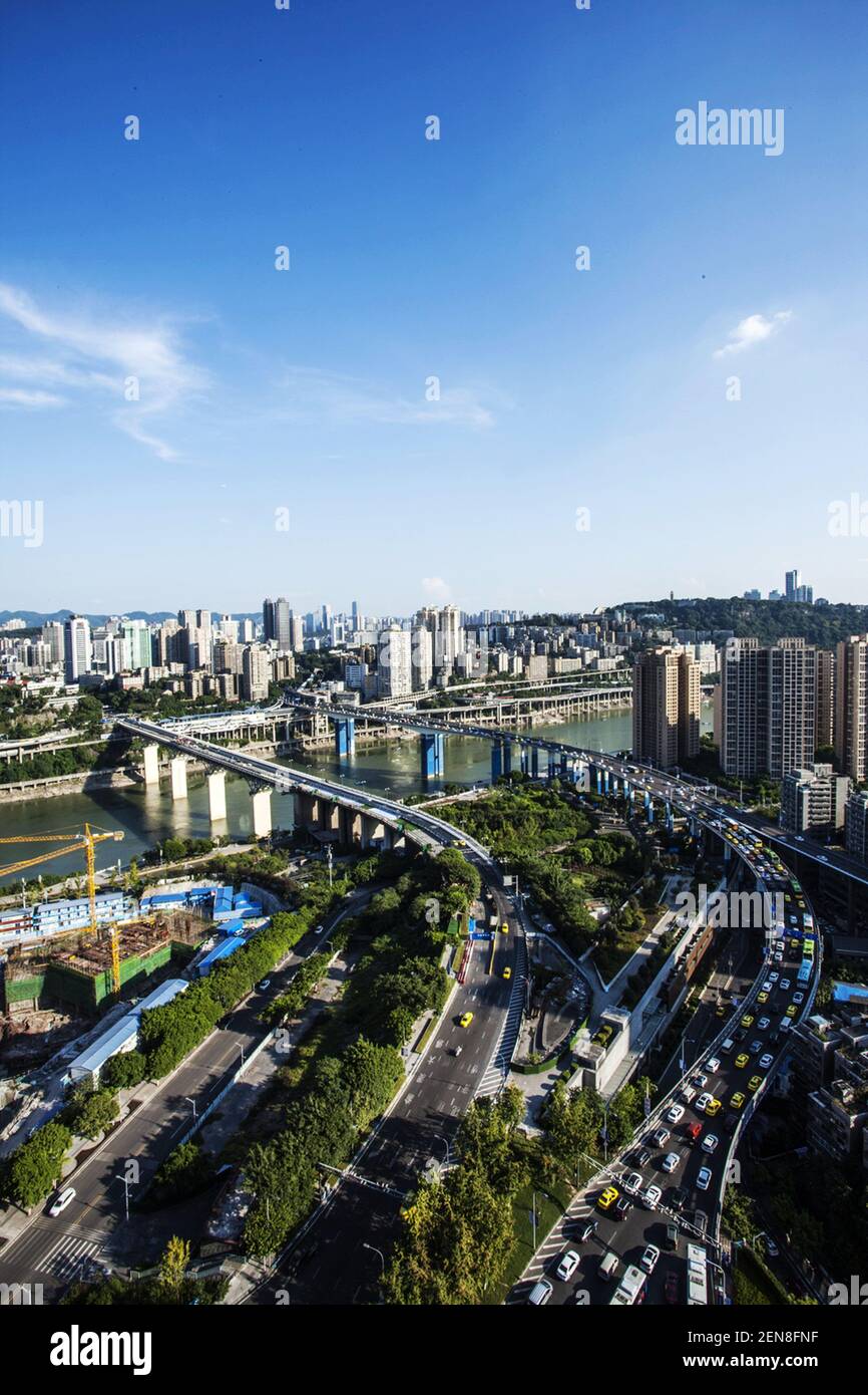 Chongqing, China - July 3 2019: Chongqing's special landforms ...