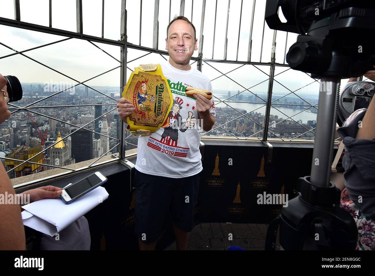 Number one World ranked eater Joseph Christian "Joey" Chestnut attends ...