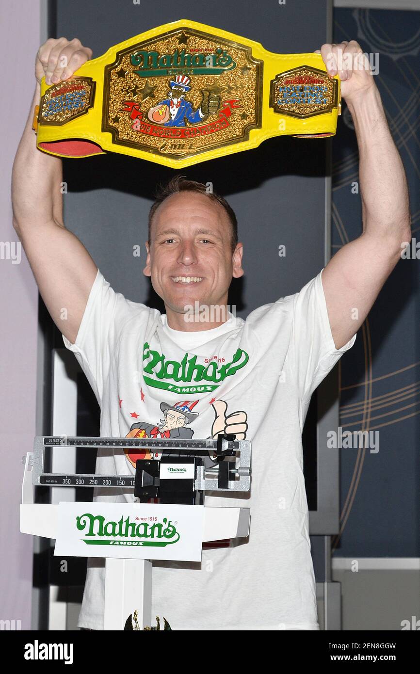 Number one World ranked eater Joseph Christian "Joey" Chestnut attends ...