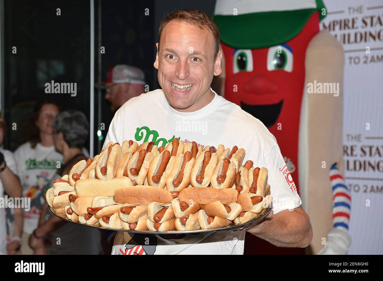 Number one World ranked eater Joseph Christian "Joey" Chestnut attends ...