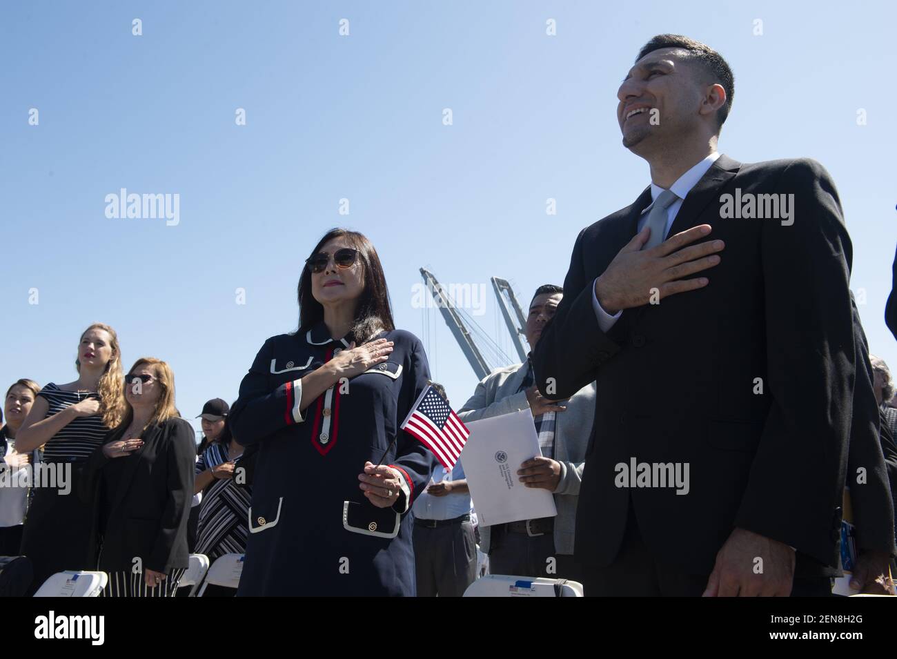 New U.S. citizens are sworn in during the USCIS held 4th of July ...