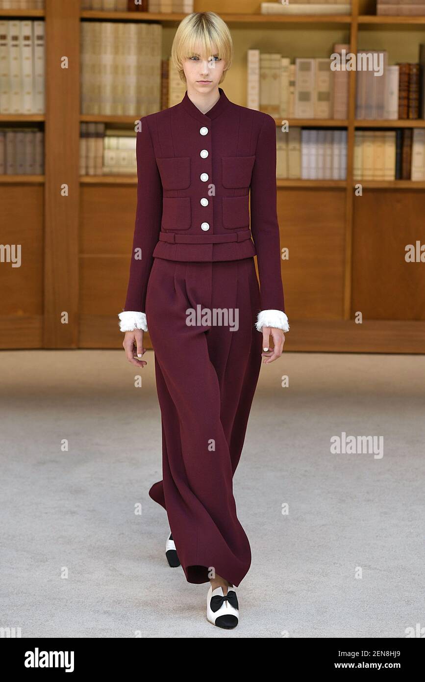 Bente Oort walks on the runway during the Chanel Paris Haute Couture ...
