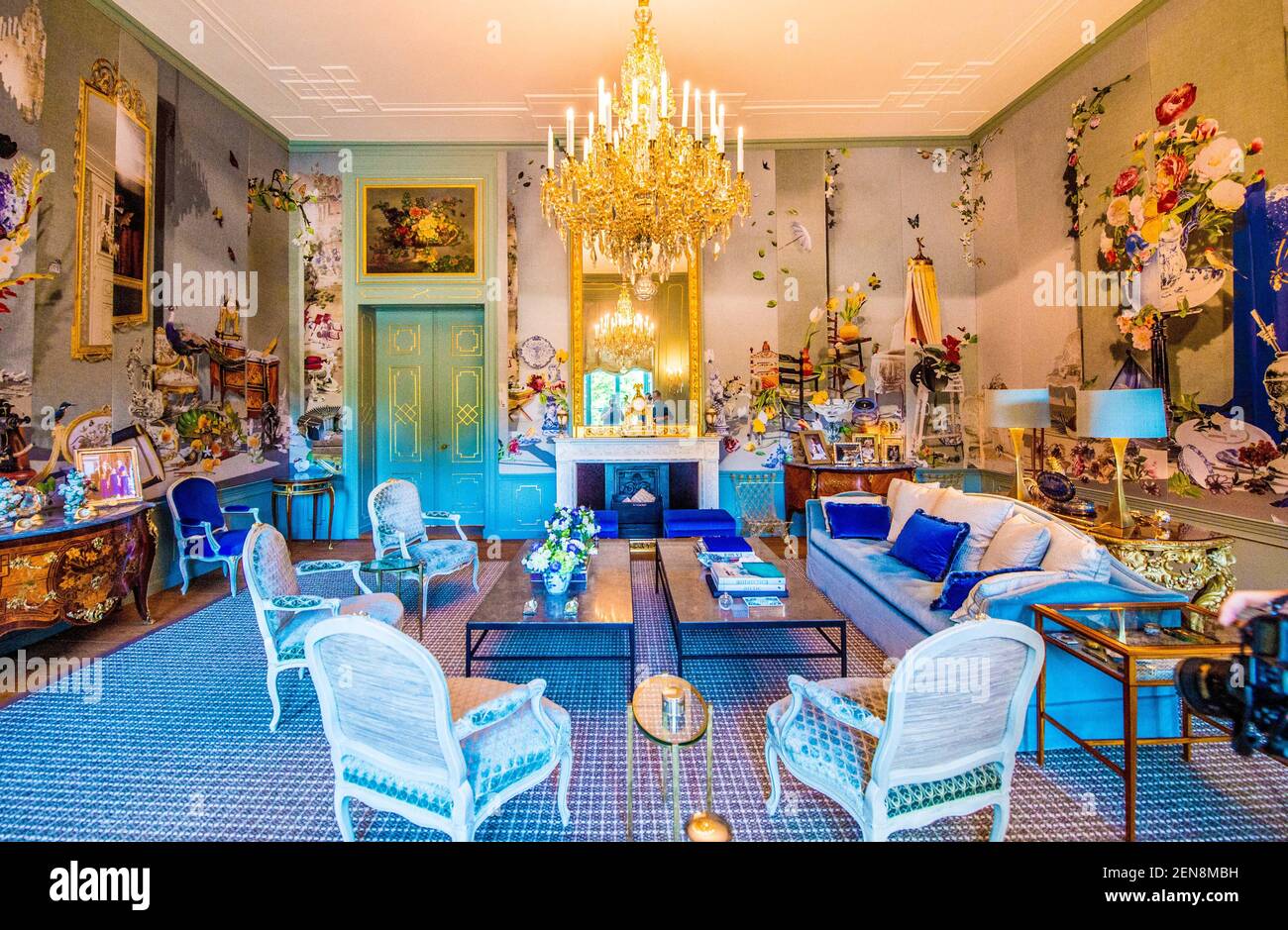 The Green Room of Huis ten Bosch Palace, after the renovation of the ...