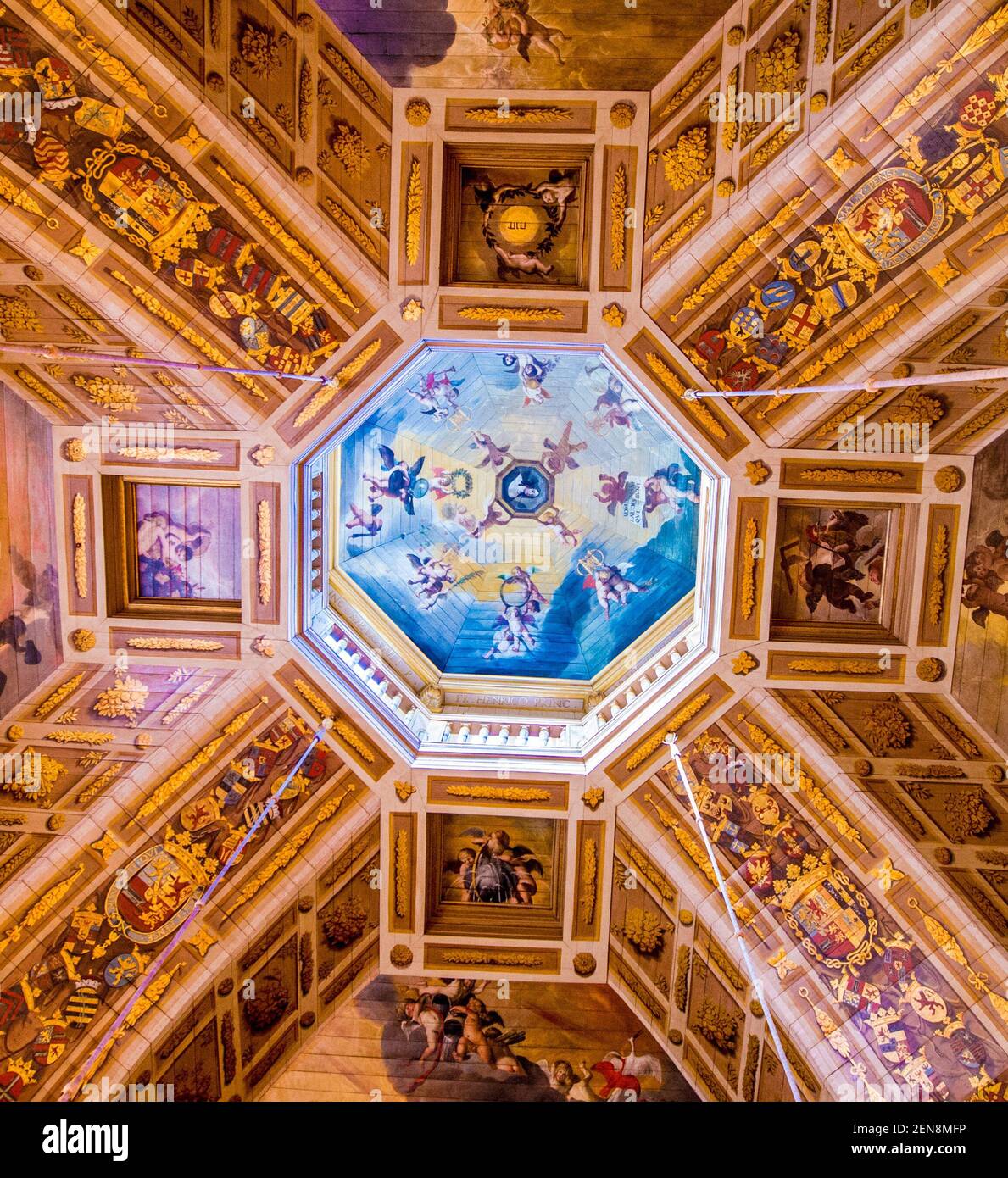 The Orange Room of Huis ten Bosch Palace, after the renovation of the interior and exterior of ...