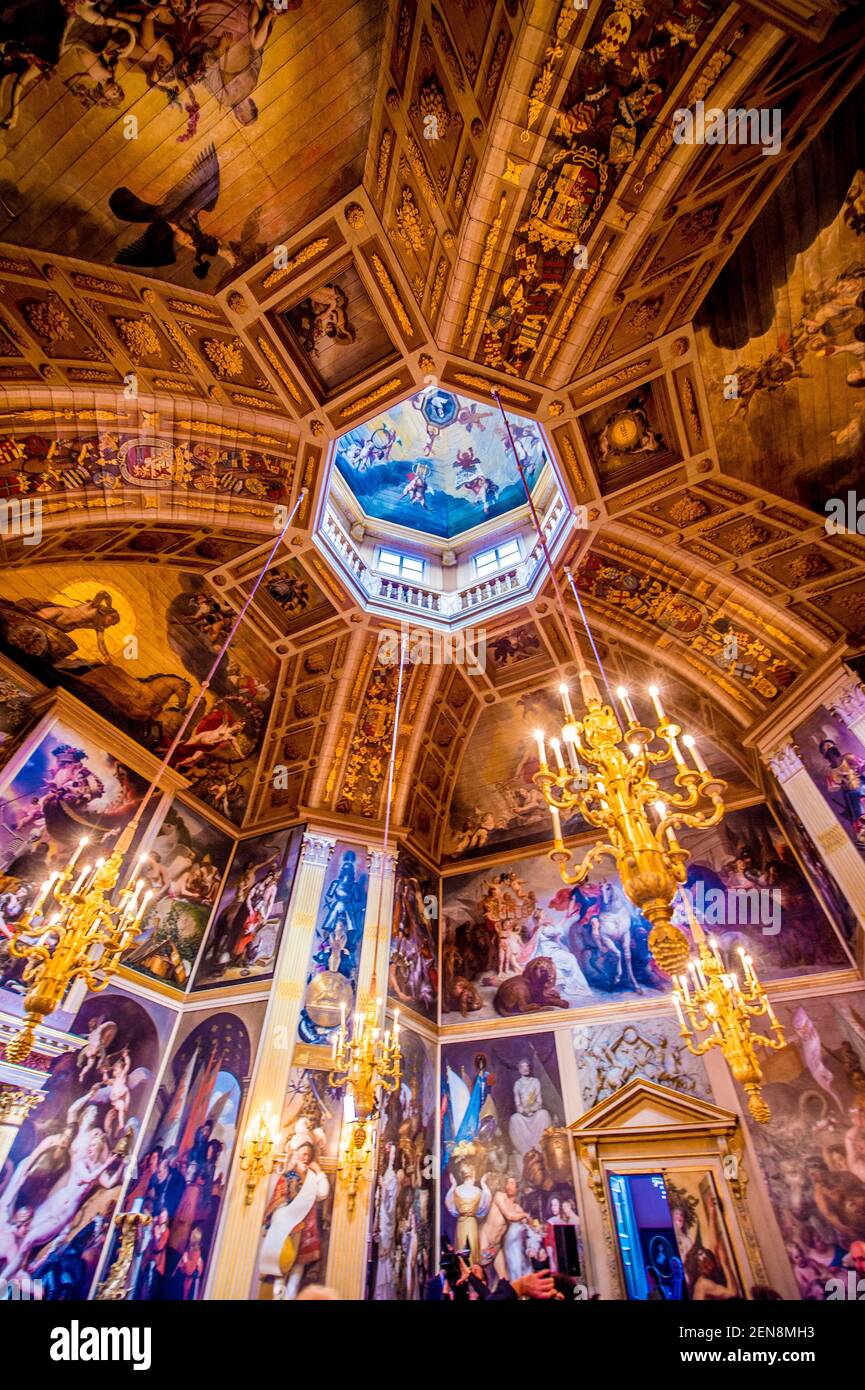 The Orange Room of Huis ten Bosch Palace, after the renovation of the ...