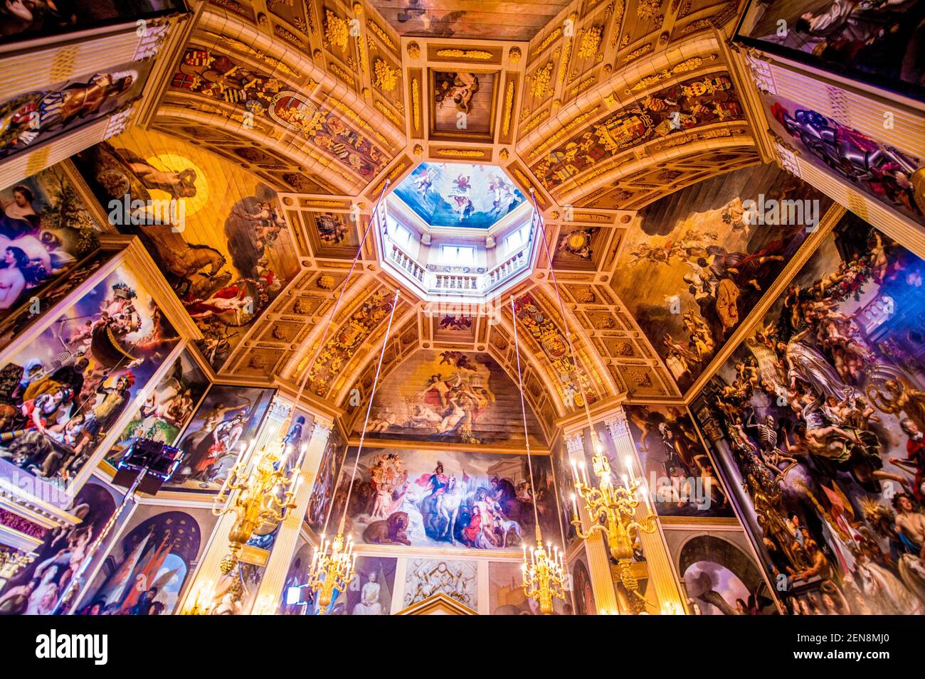 The Orange Room of Huis ten Bosch Palace, after the renovation of the ...