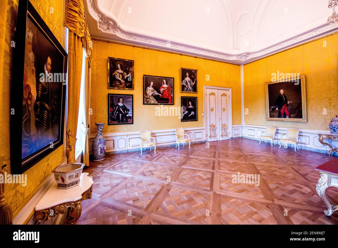 The Yellow Ballroom of Huis ten Bosch Palace, after the renovation of ...