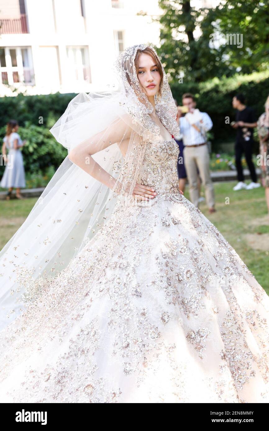 A model at the Zuhair Murad Show during Paris Fashion Week Haute ...