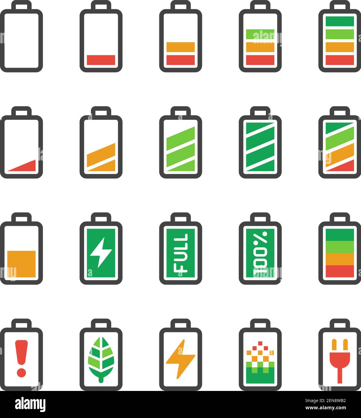 Mobile battery life Stock Vector Images - Alamy