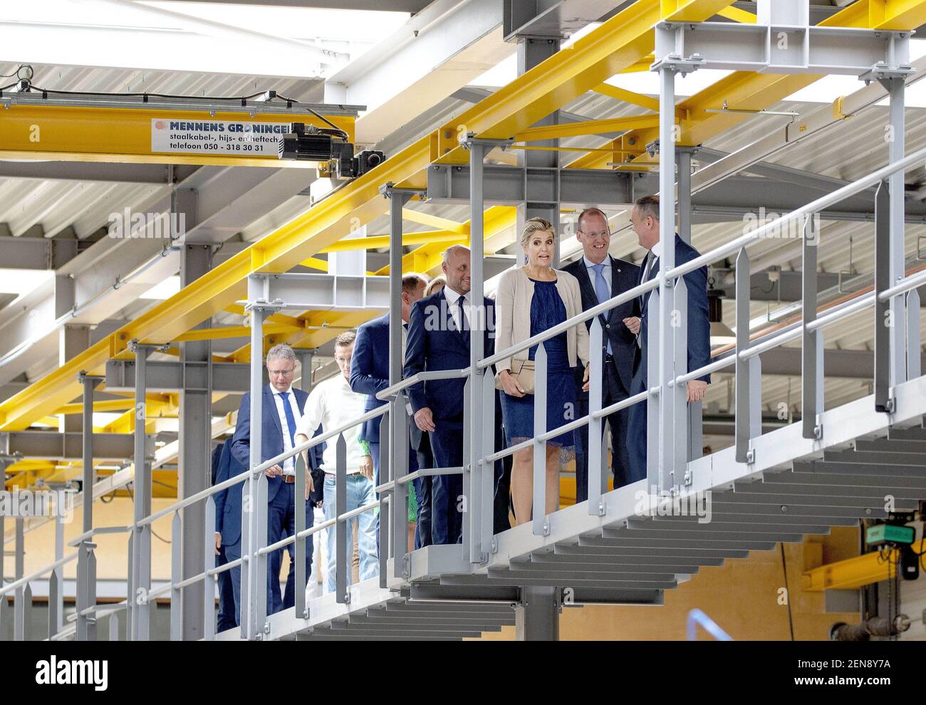 Queen Maxima visiting the Bouwgroep Dijkstra Draisma in Dokkum ...