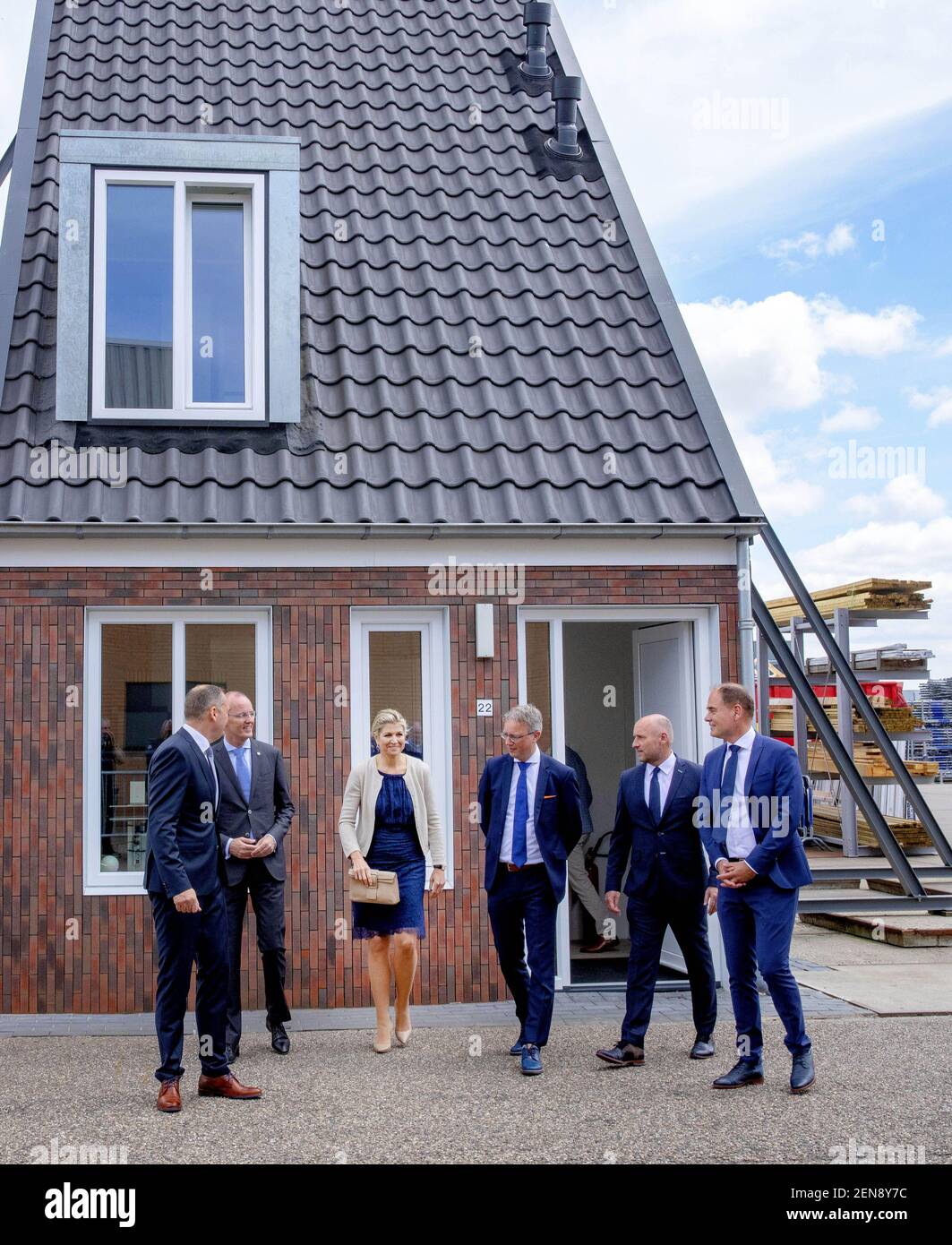 Queen Maxima visiting the Bouwgroep Dijkstra Draisma in Dokkum ...