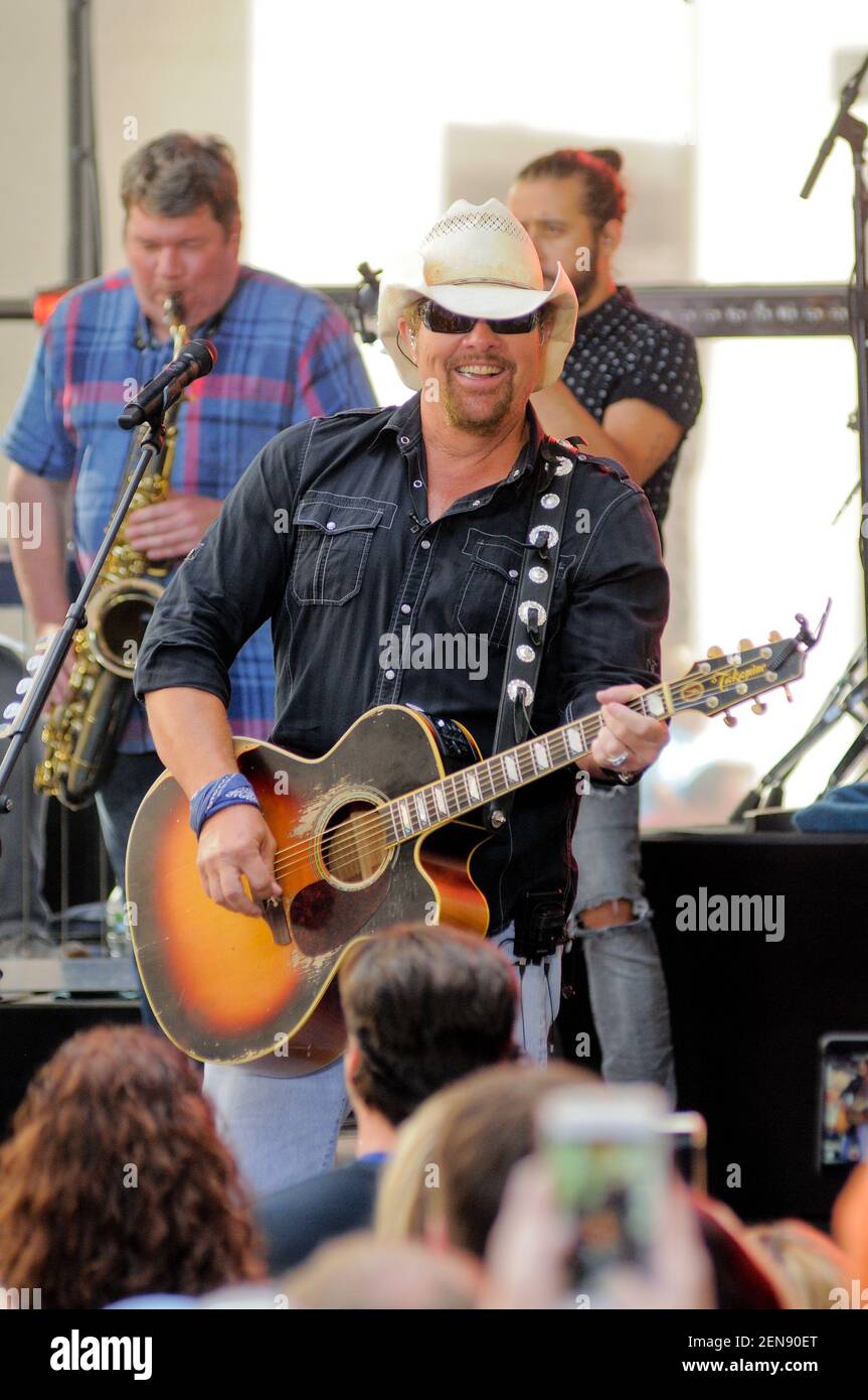 Country Music Star Toby Keith performs in New York City on NBC's Today ...