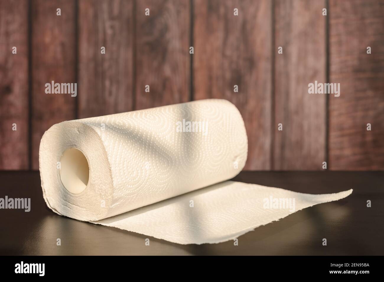paper roll for kitchen near a window in a sunny morning Stock Photo - Alamy